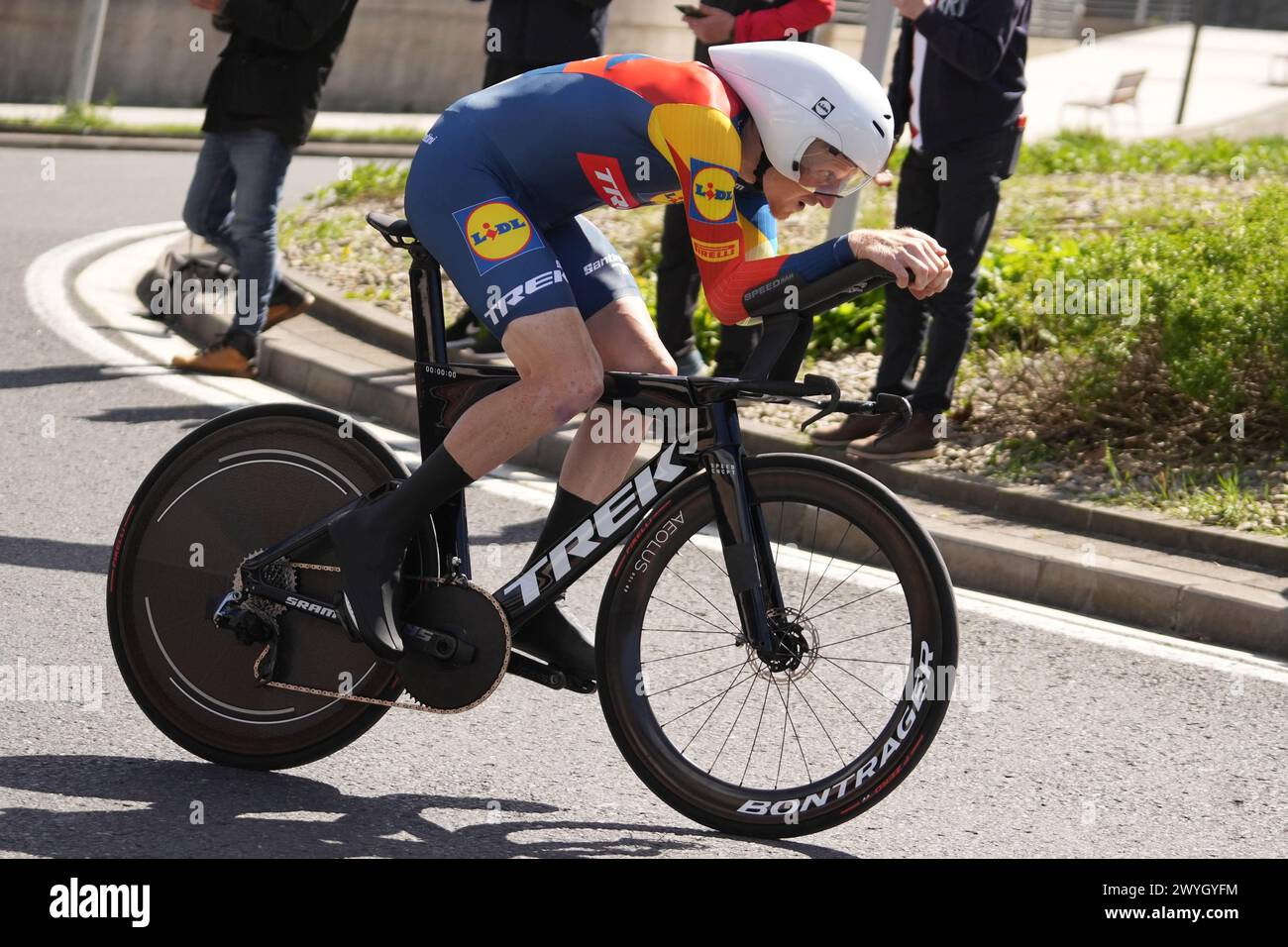 Tao, GEOGHEGAN HART LIDL-TREK during the Itzulia Basque Country 2024, cycling event, stage 1 ...