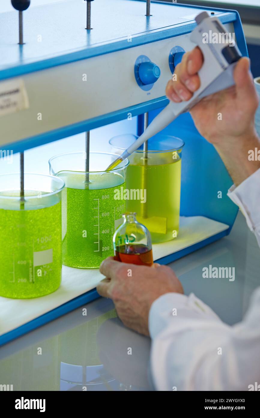 Precipitation of microalgae hi-res stock photography and images - Alamy