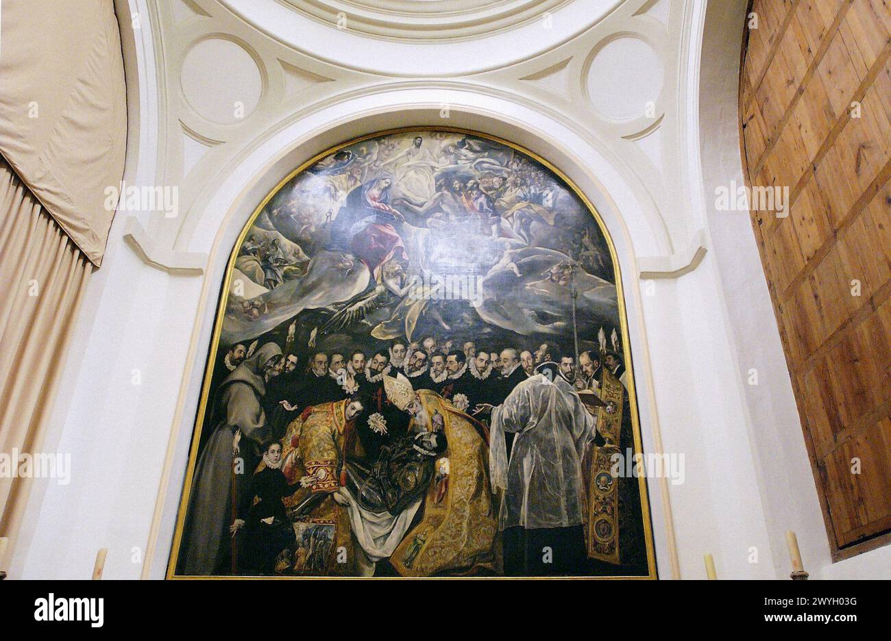 ´The Burial of Count Orgaz´ (c.1586) painting by El Greco in church of ...