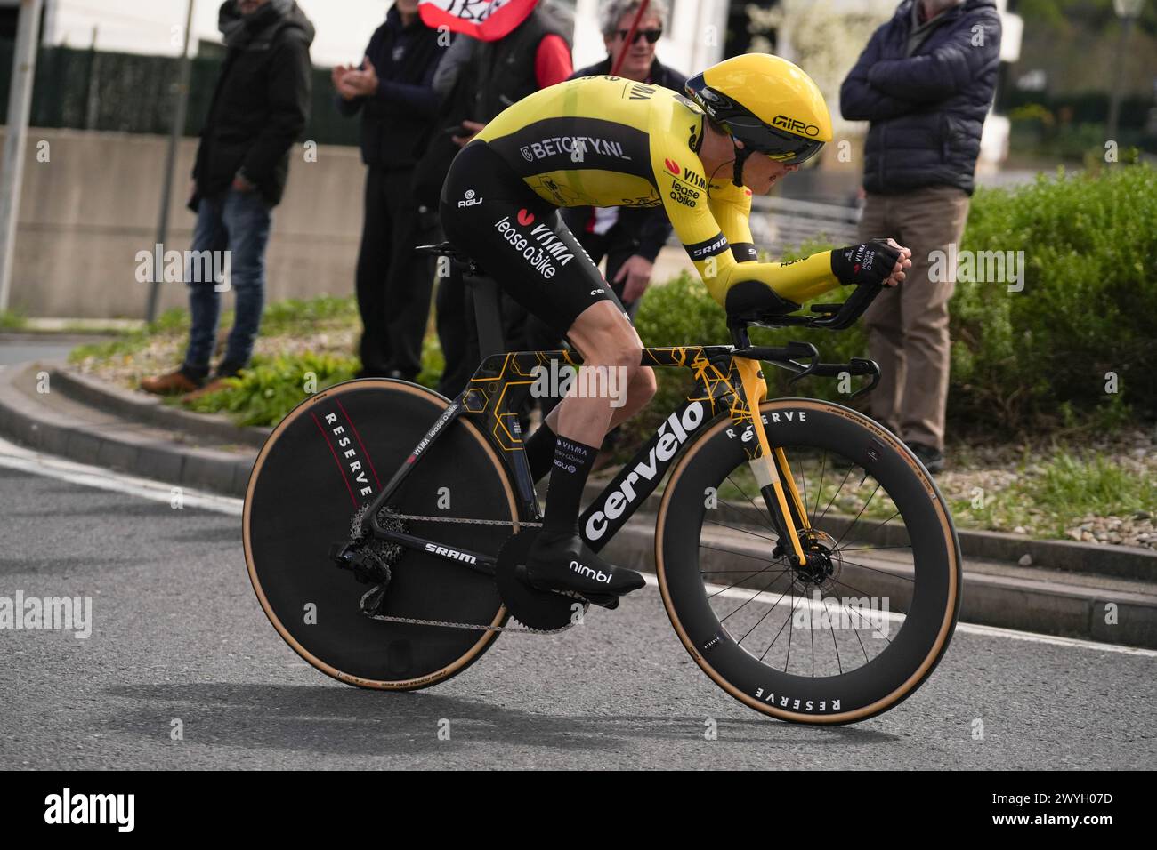 Sepp, KUSS TEAM VISMA | LEASE A BIKE during the Itzulia Basque Country 2024, cycling event ...