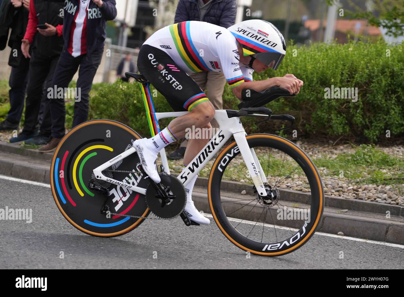 Remco, EVENEPOEL SOUDAL QUICK-STEP during the Itzulia Basque Country 2024, cycling event, stage ...