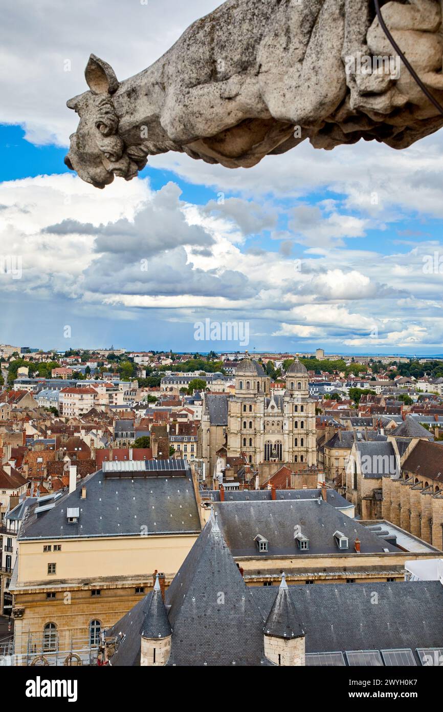 Saint-Michel church, La Nef, Tour Phillippe Le Bon, Dijon, Cote d'Or ...