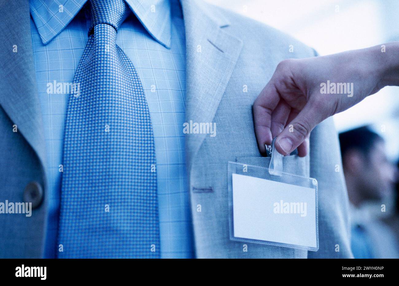 Business congress, ID Card Stock Photo - Alamy