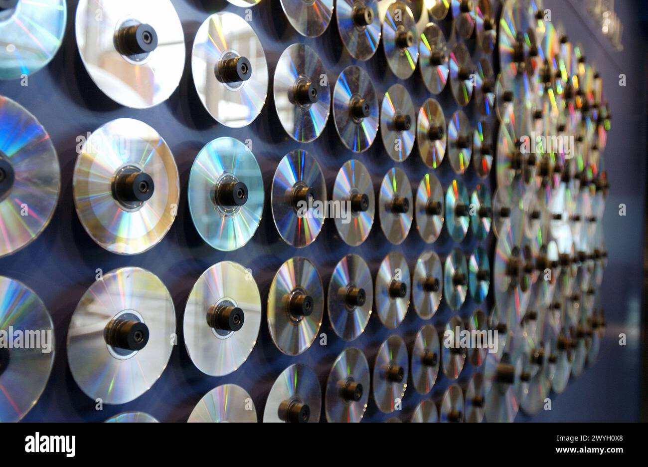 CD-Rom, compact discs. Miramon Kutxaespacio de la Ciencia Museum. San ...