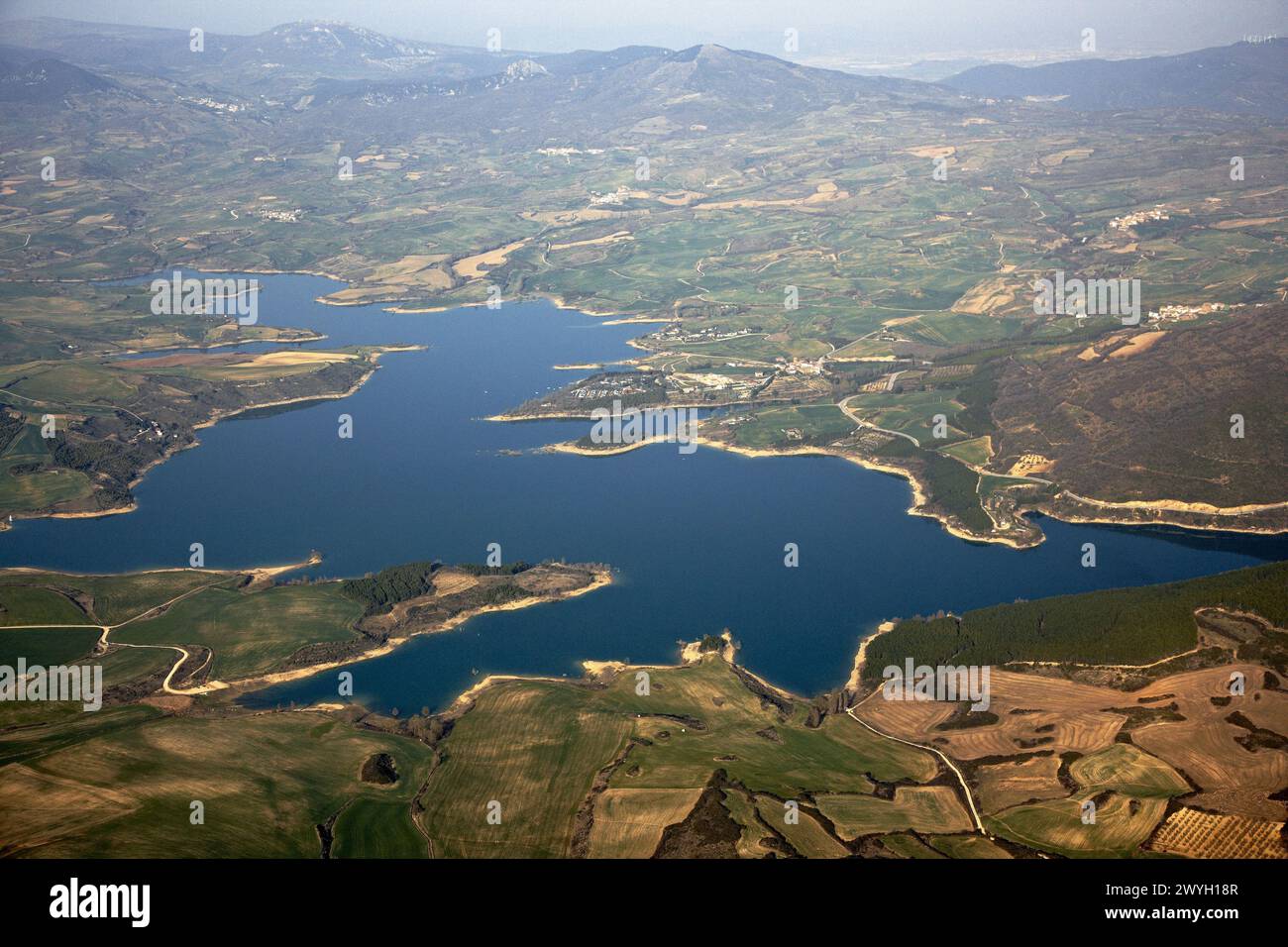 Alloz reservoir, Navarre, Spain Stock Photo - Alamy