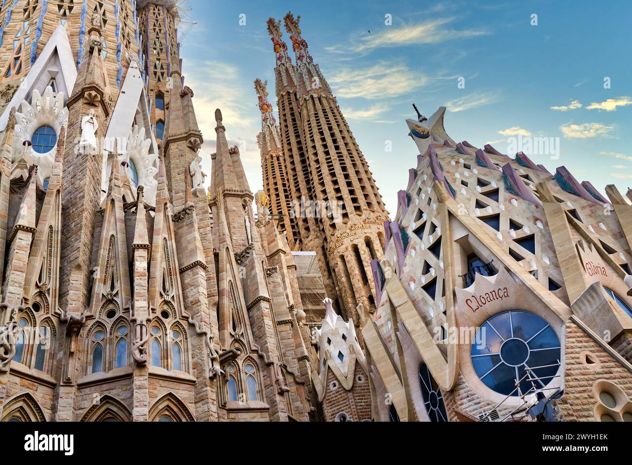 La Sagrada Familia Basilica. Barcelona. Spain.The Basilica and ...