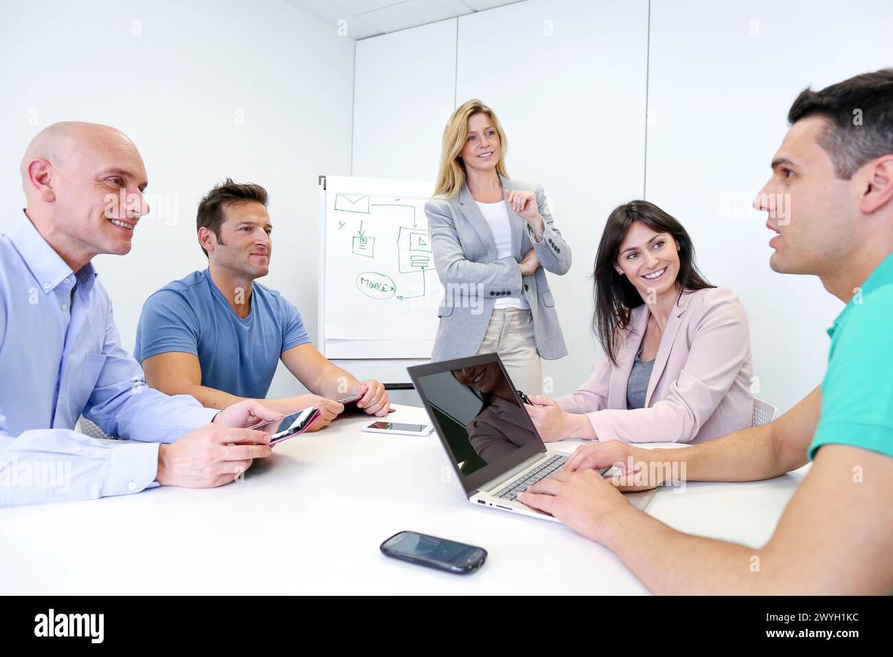 Executive team. Office. Meeting room Stock Photo - Alamy