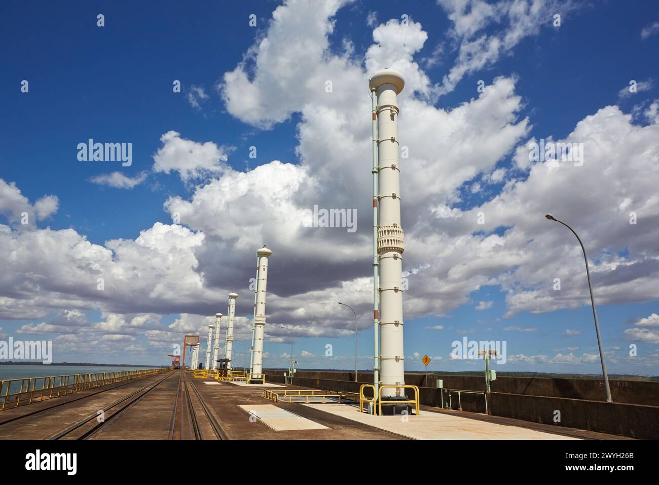 Itaipu Binacional Hydroelectric Power Plant. Generator of renewable ...