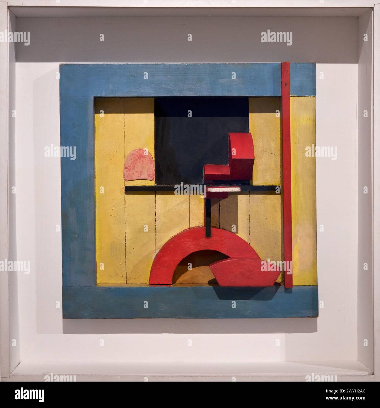 "Merz 1925, 1. Relief in Blue Square", 1925, Kurt Schwitters (1887-1948 ...