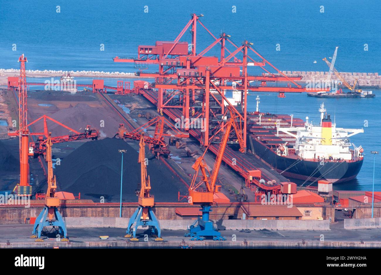Port of El Musel. Gijon. Asturias. Spain Stock Photo - Alamy