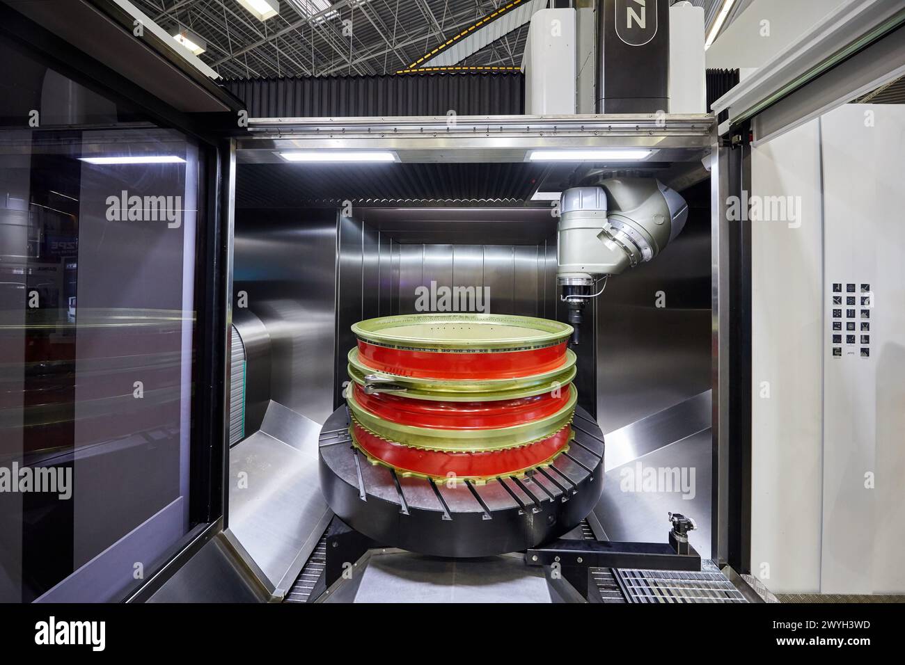 Machining center, Aviation industry part, BIEMH, BEC, Bilbao Exhibition ...