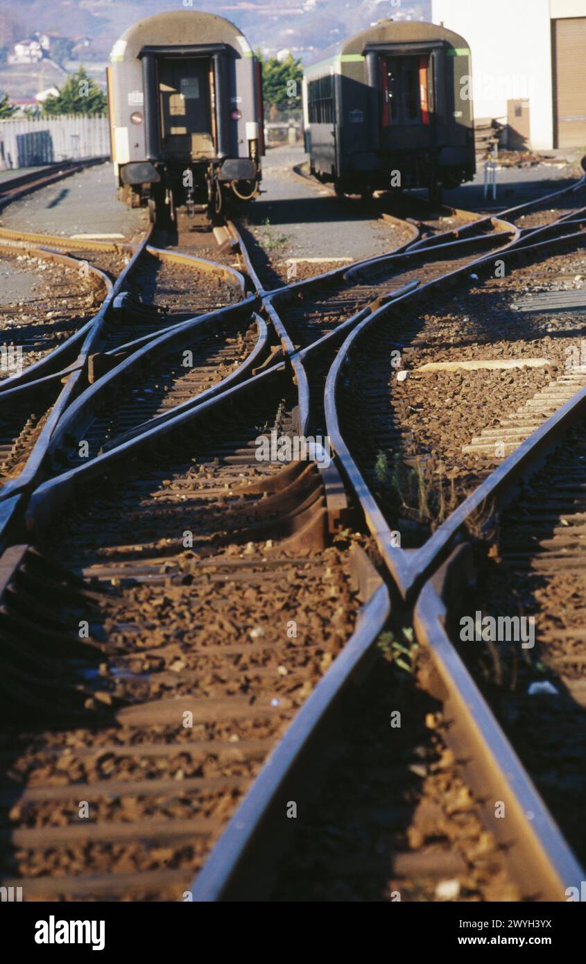 Hendaye border station hi-res stock photography and images - Alamy