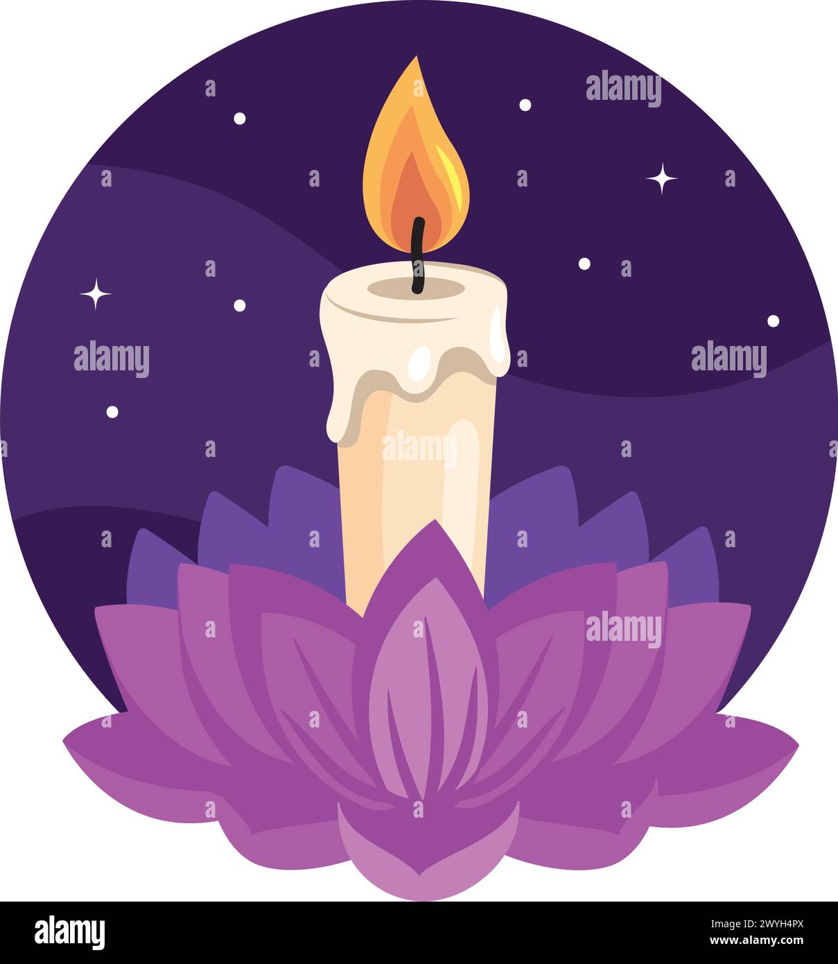 waisak candles religious Stock Vector Image & Art - Alamy