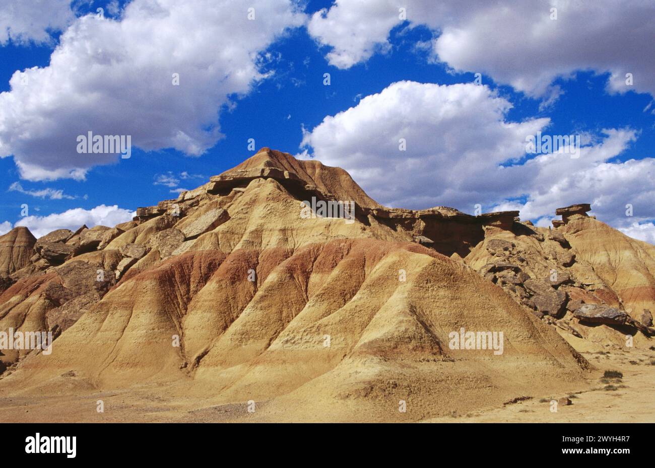 Las Cortinas. Las Bardenas Reales. Navarre. Spain Stock Photo - Alamy
