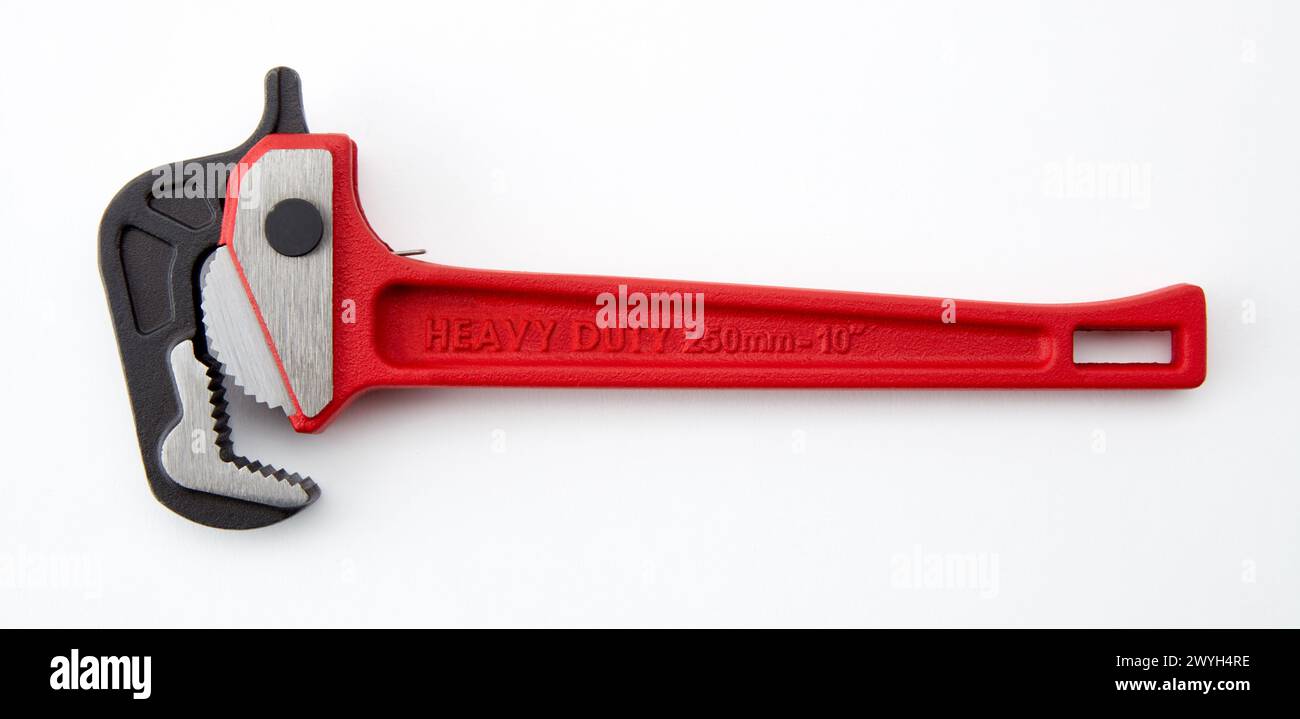 Adjustable Pipe Wrench, Hand Tool Stock Photo - Alamy