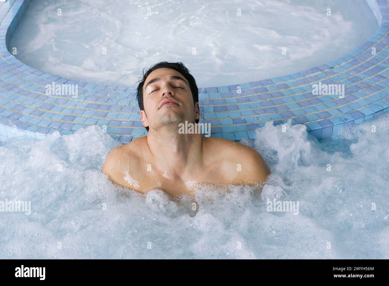 Therapeutic seawater pool (33ºC) with hydrojet, underwater massage jets ...