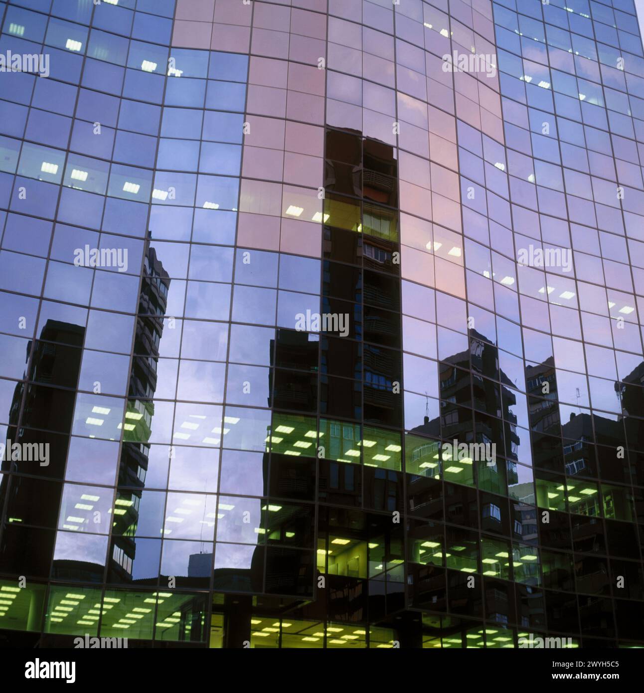 Grupo Santander office building in Azca district, Madrid. Spain Stock ...