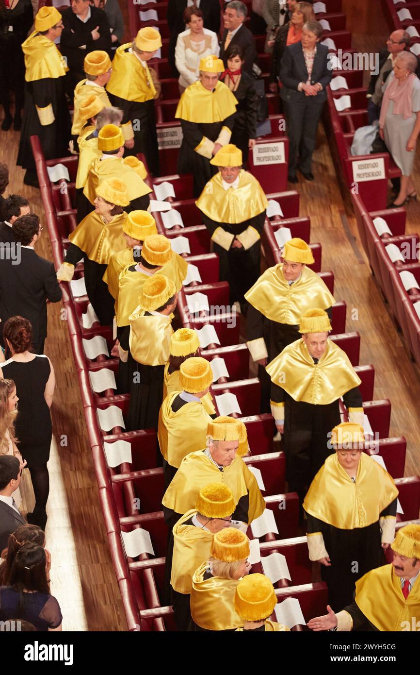University graduation ceremony. Palacio Euskalduna. Euskalduna ...
