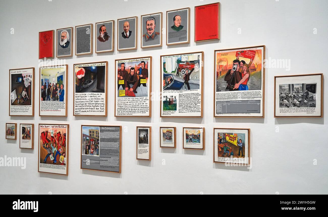 Several works made in 1972, The Task of the Painter, Jörg Immendorff (1945-2007), Exhibition in ...