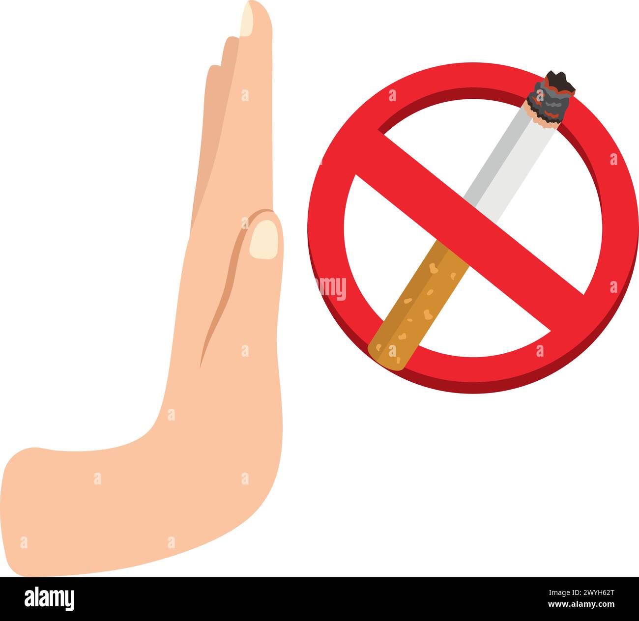 no smoking day reminder Stock Vector Image & Art - Alamy