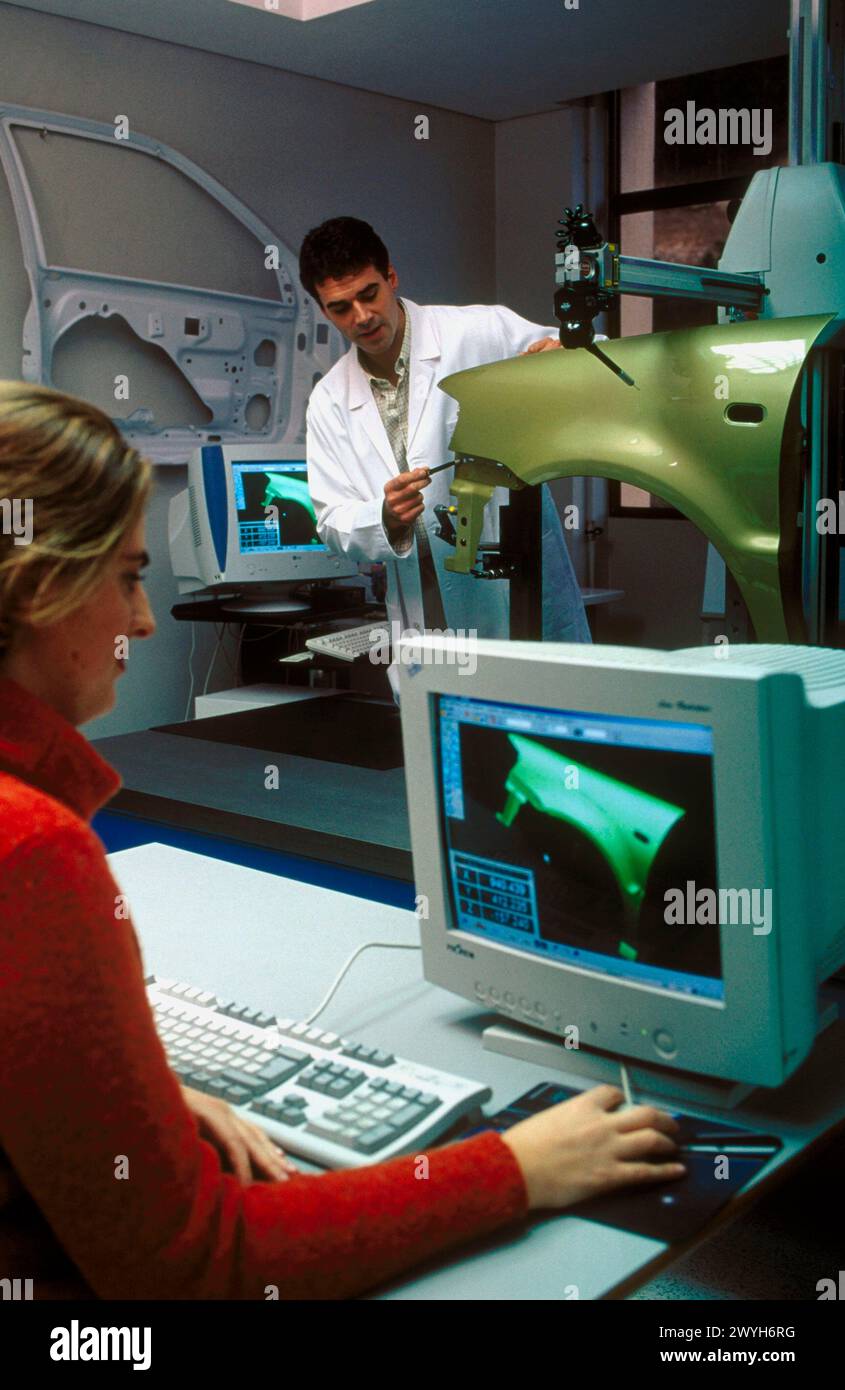 High precision metrology, coordinate measuring machine, car engine ...