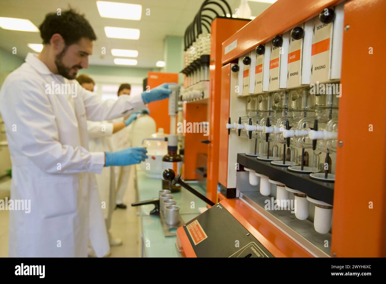 Soxtec fat extraction, Laboratory of Agri-Environmental Safety ...