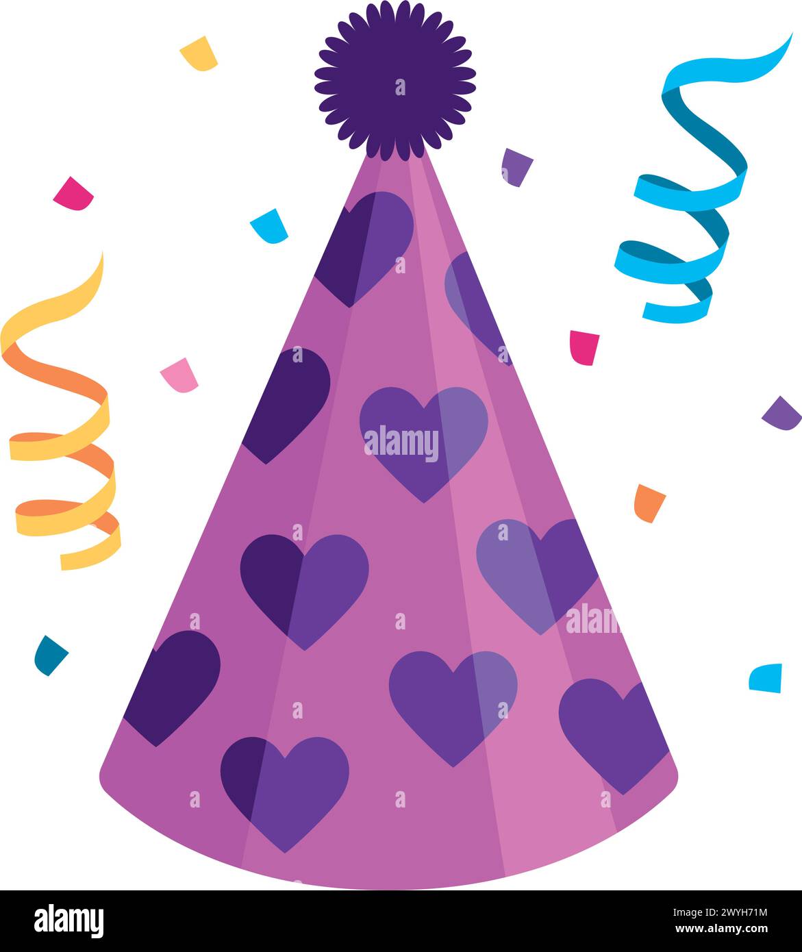 birthday party hat design Stock Vector Image & Art - Alamy