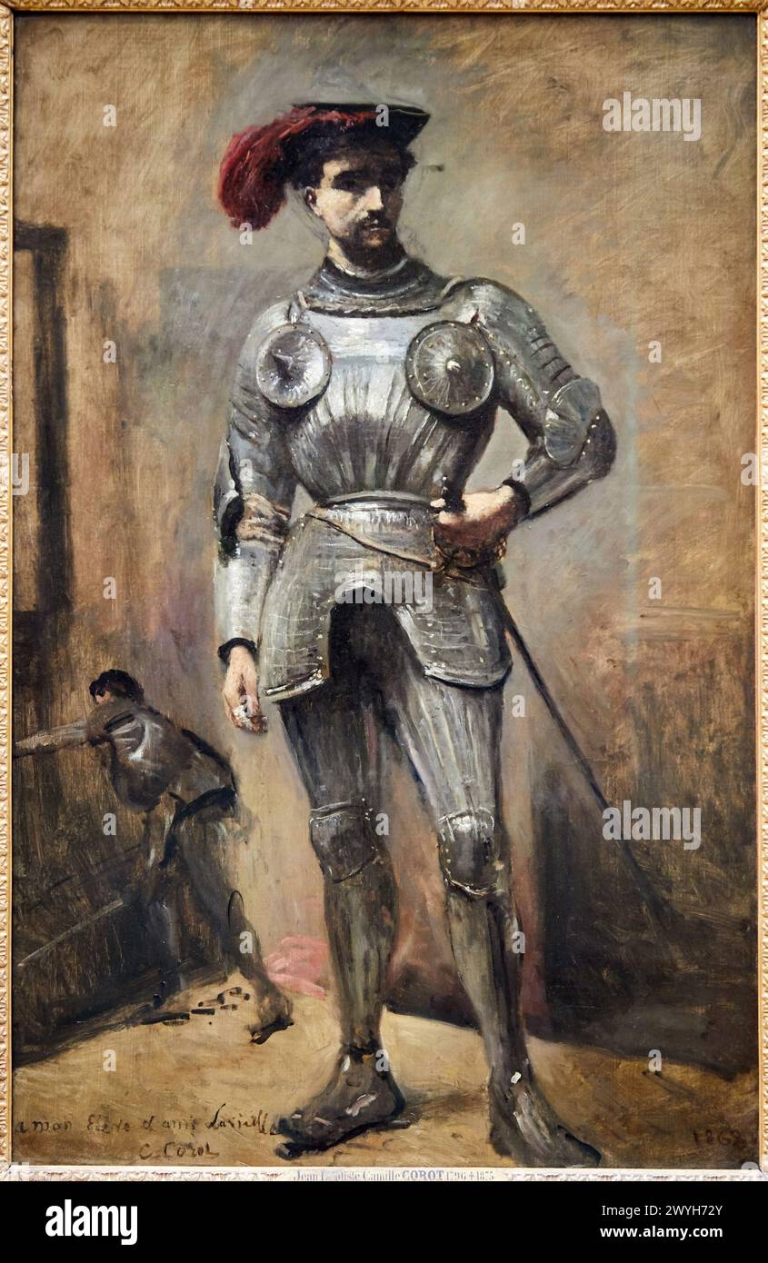 "L'homme à l'armure" dit aussi "Le chevalier", 1868, Camille Corot ...