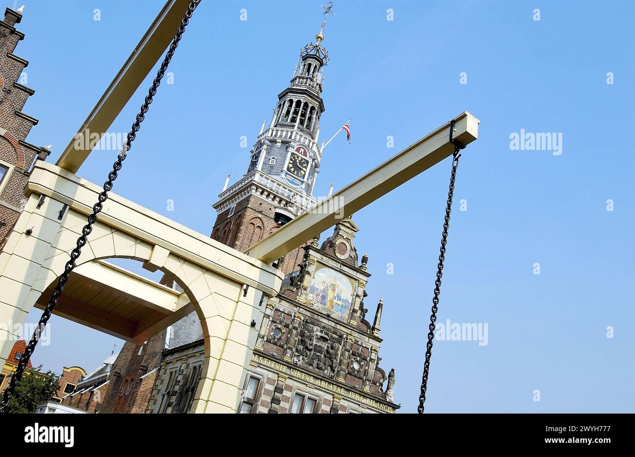 Waaggebouw (public weigh house), De Waag. Alkmaar. Netherlands Stock ...