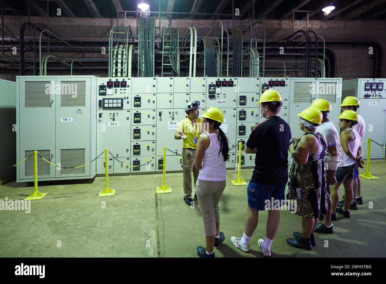 Itaipu Binacional Hydroelectric Power Plant. Generator of renewable ...