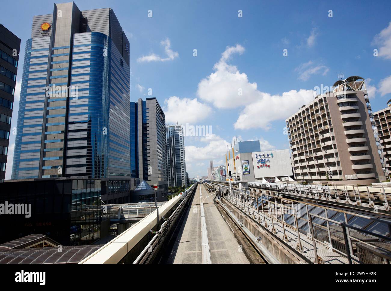 Yurikamome line, Monorail train, Odaiba, Tokyo, Japan Stock Photo - Alamy