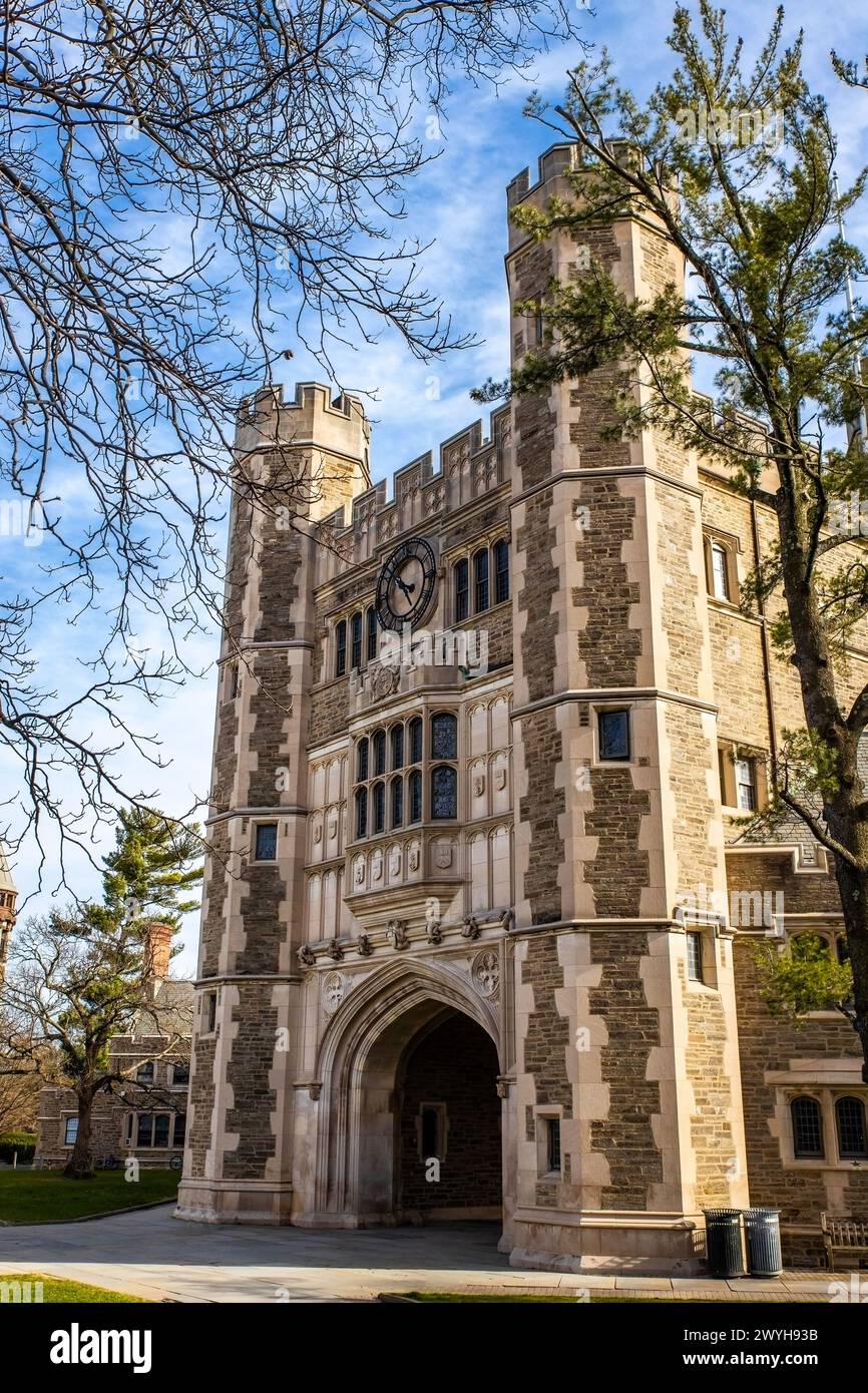 Blair hall at Princeton University at spring scenic sunset hour Stock ...