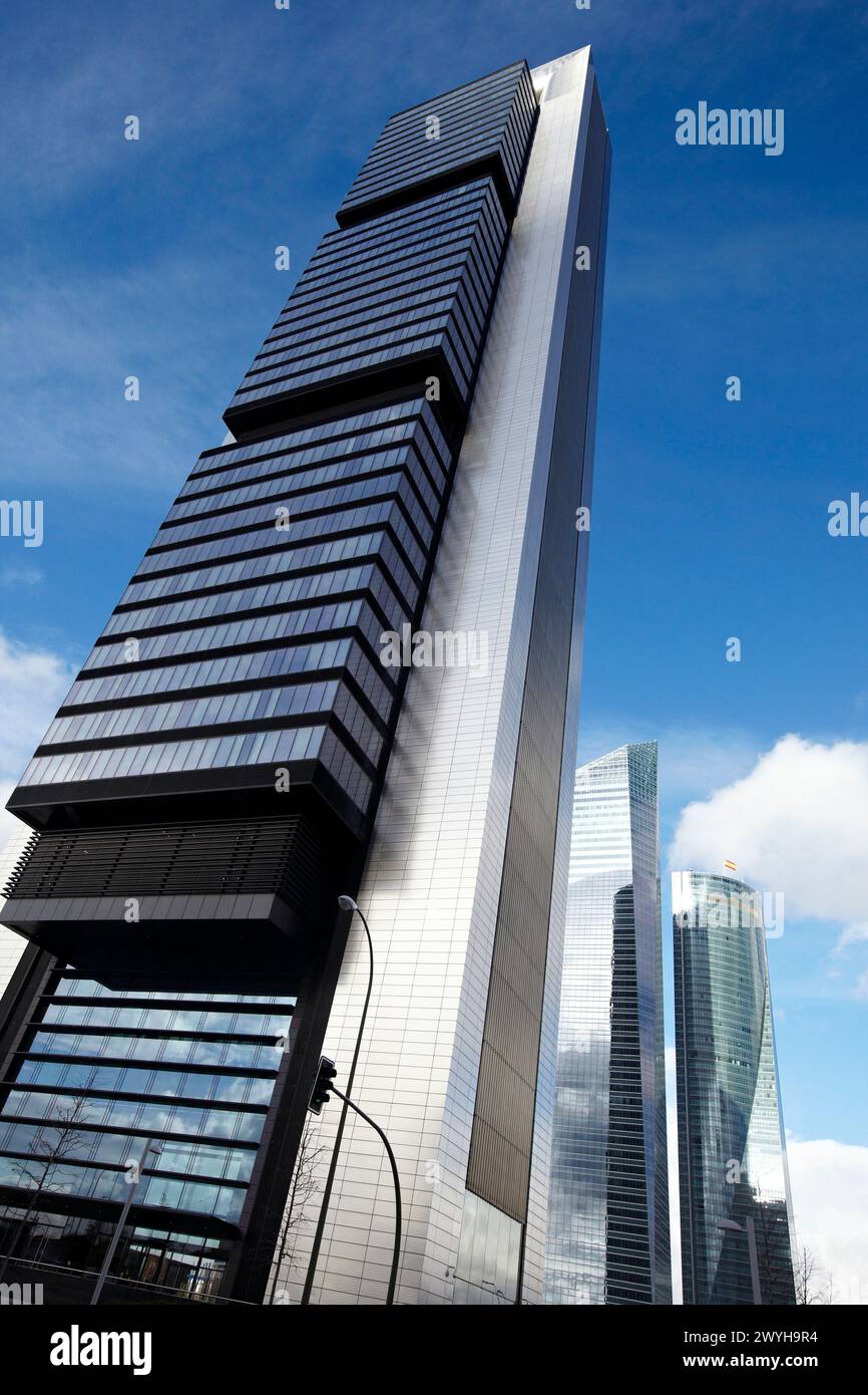 Repsol Tower, CTBA, Cuatro Torres Business Area, Madrid, Spain Stock ...