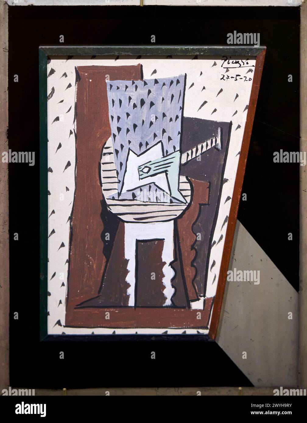 Cubist still life, 1920, Pablo Picasso Stock Photo - Alamy