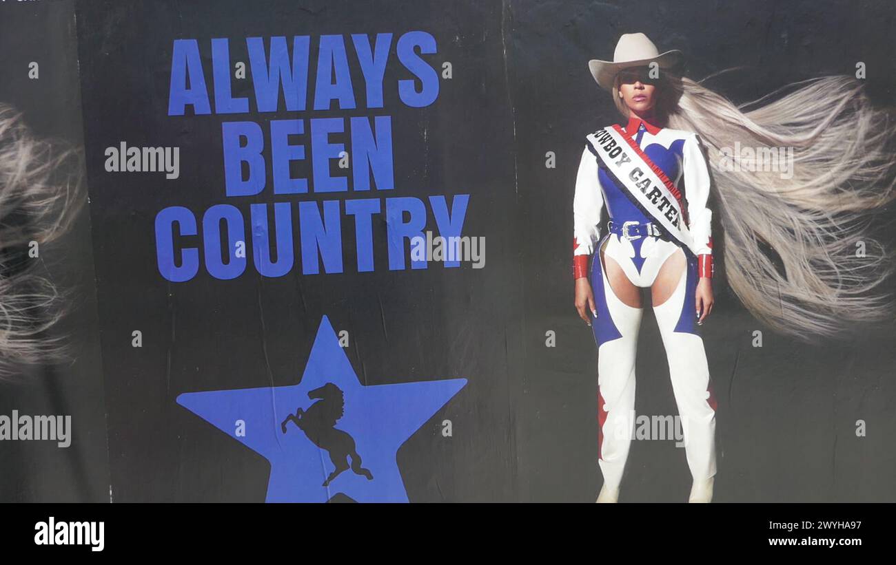 Los Angeles, California, USA 6th April 2024 Beyonce Cowboy Carter ...
