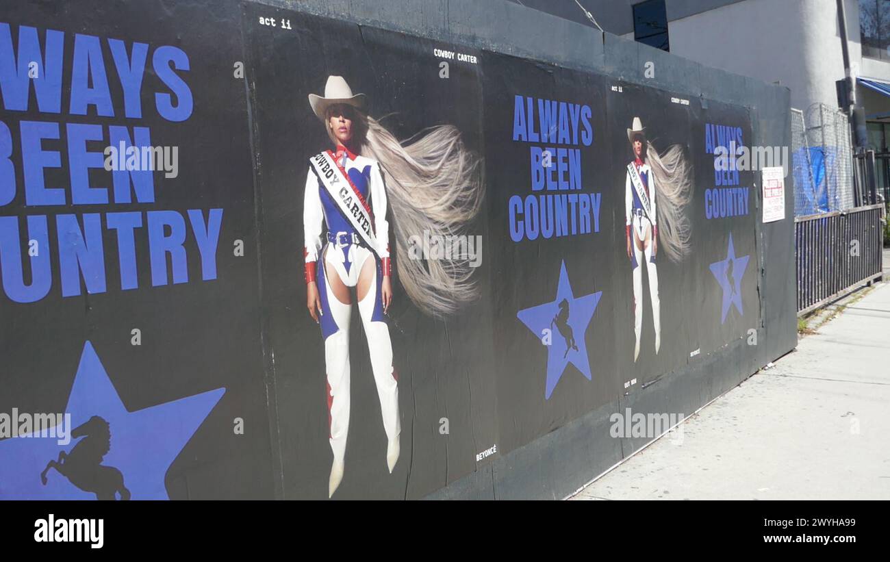 Los Angeles, California, USA 6th April 2024 Beyonce Cowboy Carter ...