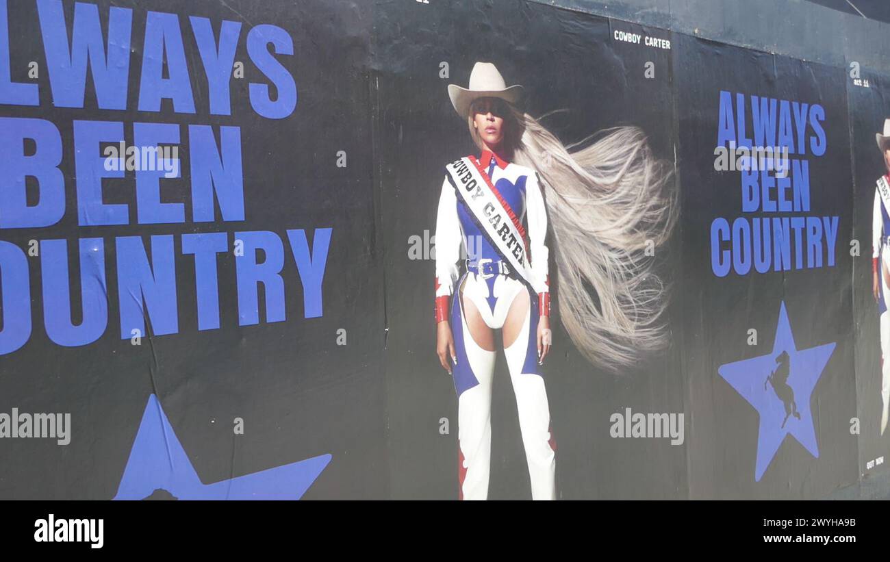 Los Angeles, California, USA 6th April 2024 Beyonce Cowboy Carter ...