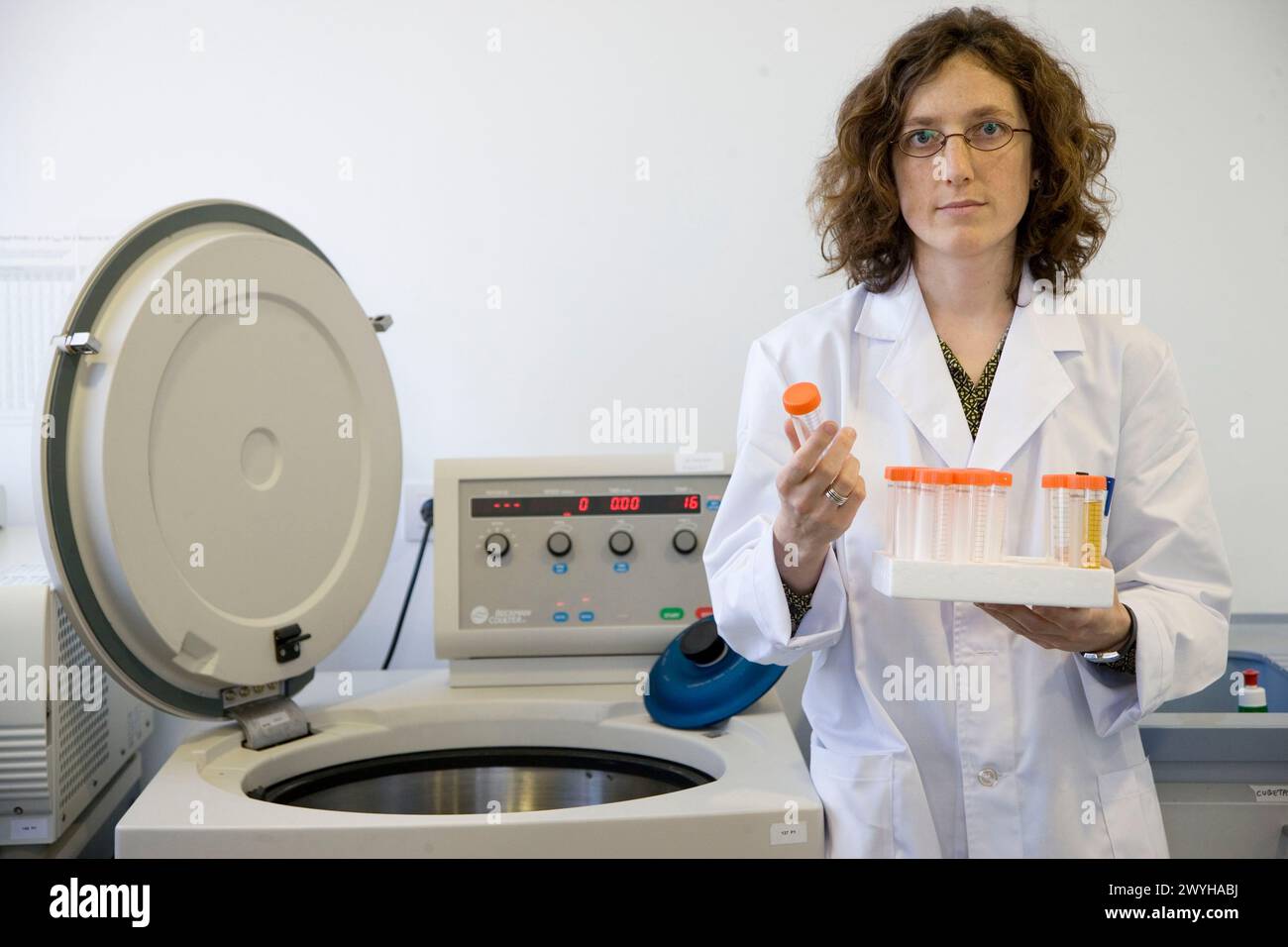Centrifuge, biopharmaceutical lab, development of new therapeutic ...