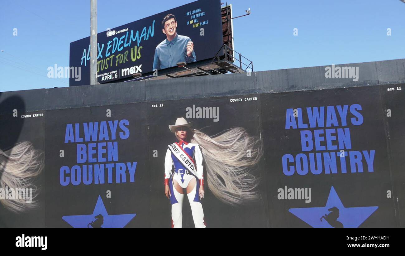 Los Angeles, California, USA 6th April 2024 Beyonce Cowboy Carter ...