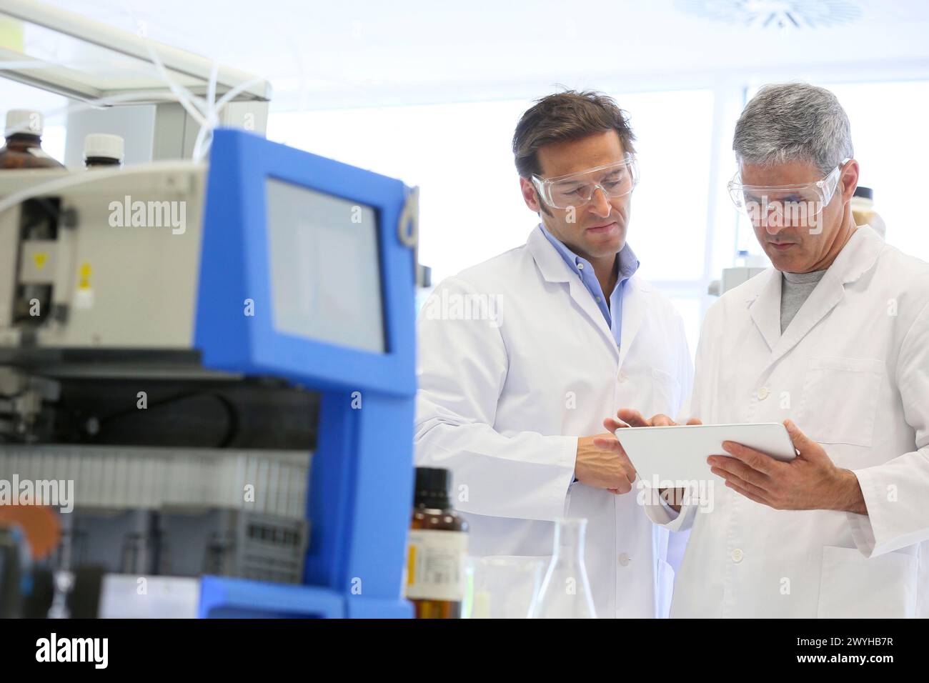 Flash chromatography, method used to purify individual chemical compounds from mixtures of ...