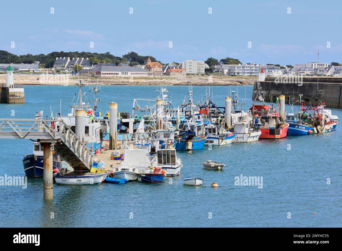 Port Haliguen, Quiberon, Cote de Morbihan, Brittany, Bretagne, France ...
