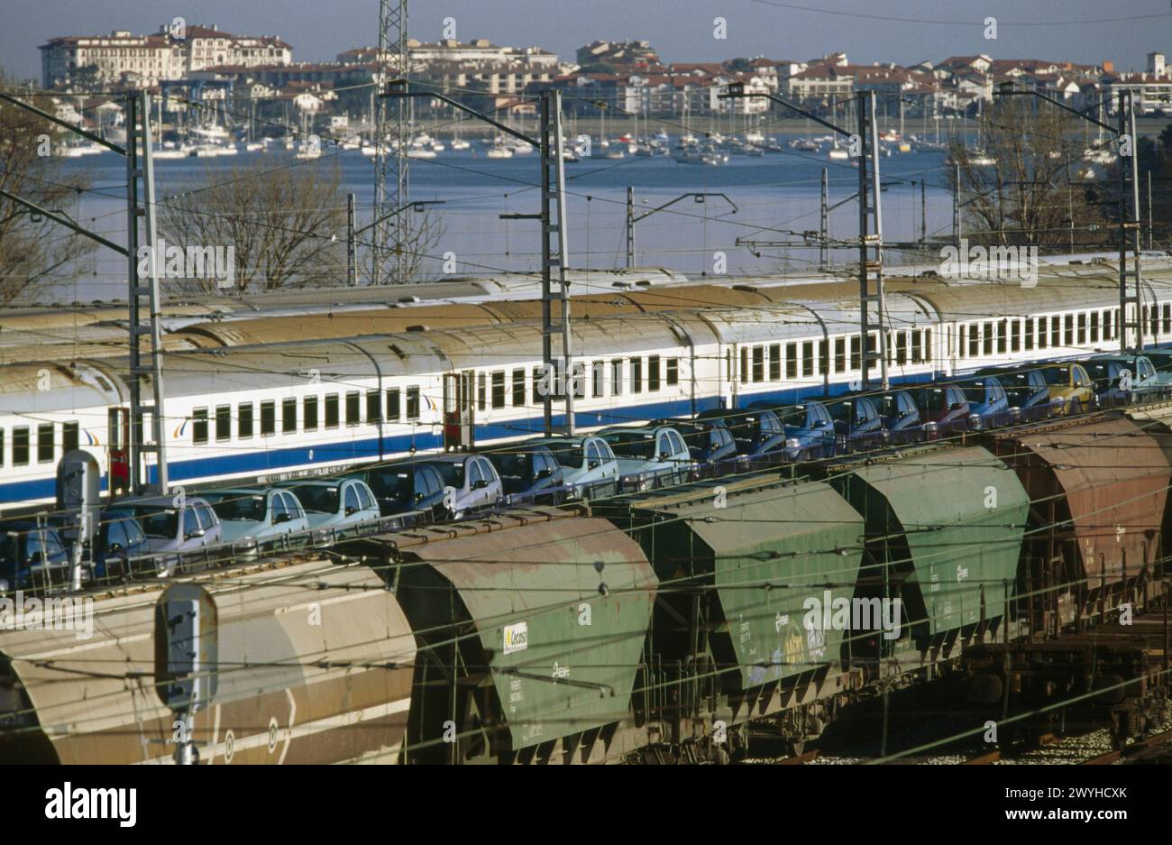 Trains. Irun. Spain Stock Photo - Alamy