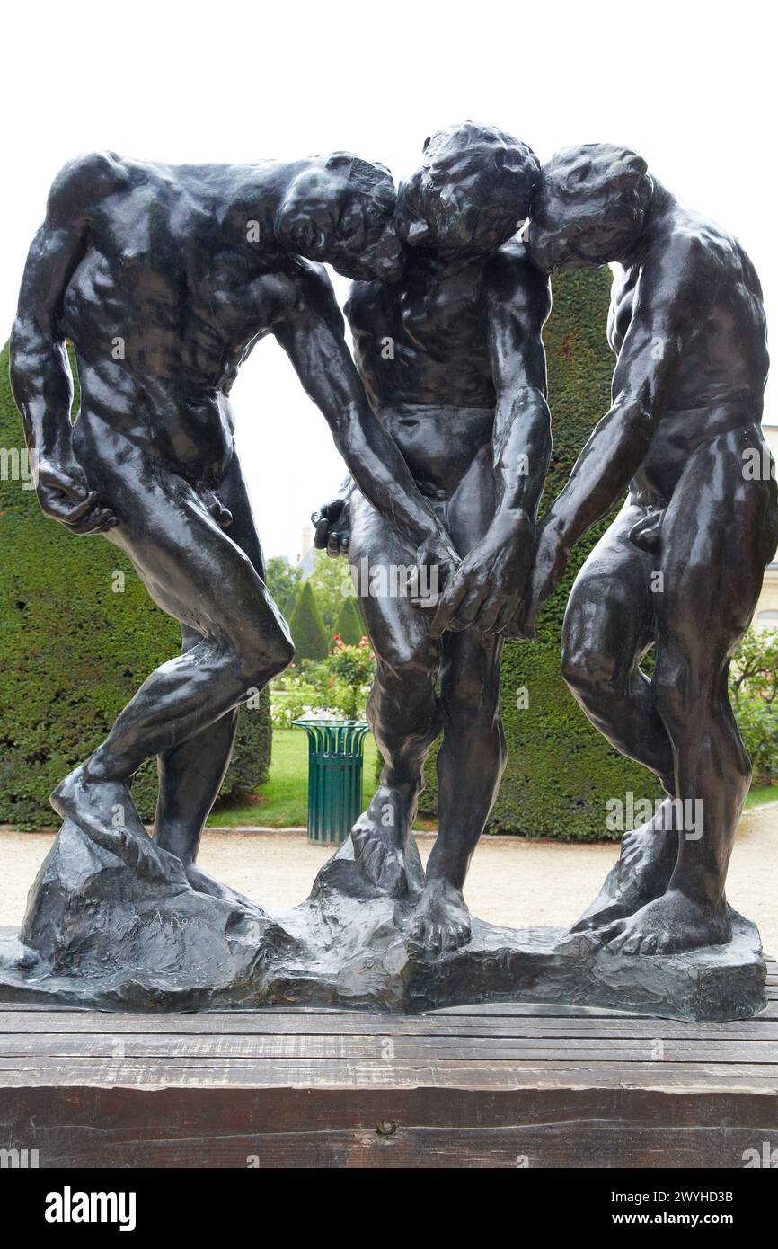 THE THREE SHADOWS, sculpture by Auguste Rodin. Rodin Museum. Paris ...