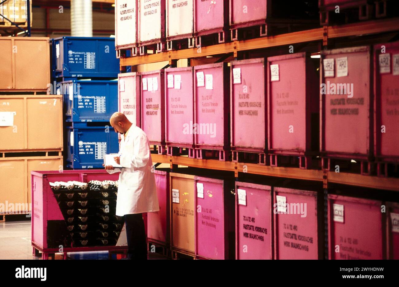 Automotive industry, car parts manufacturing. Automated warehouse Stock ...