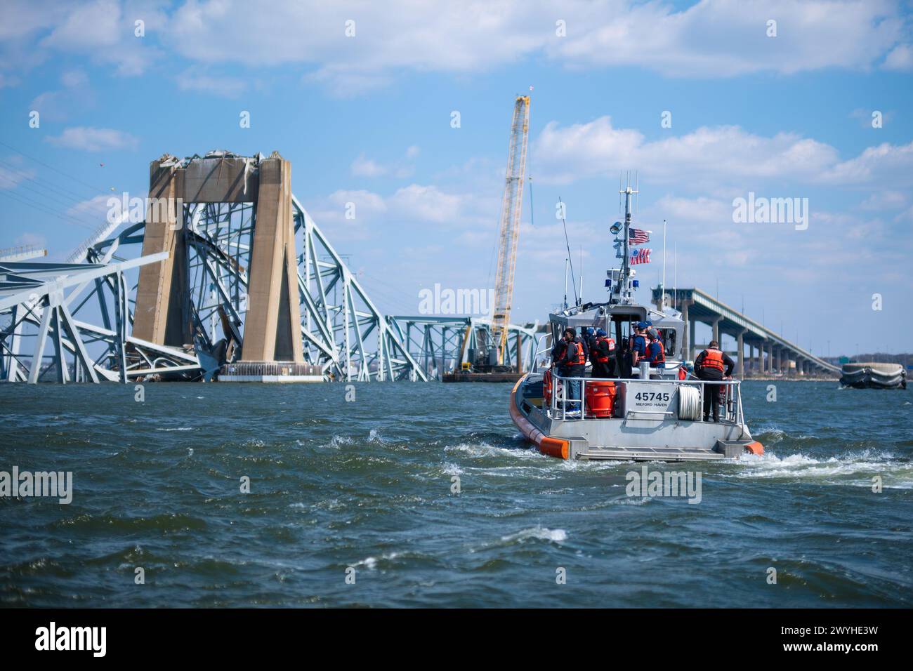 Adm. Linda L. Fagan, commandant of the Coast Guard, Vice Adm. Peter W ...