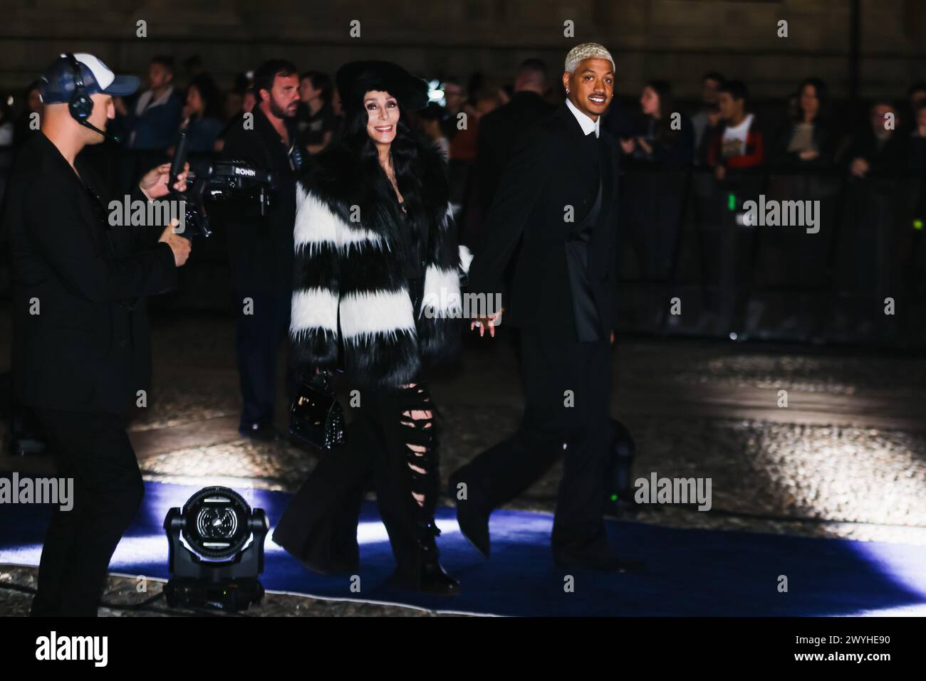 Milan, The arrival of guests at the inauguration of the Dal Cuore alle ...