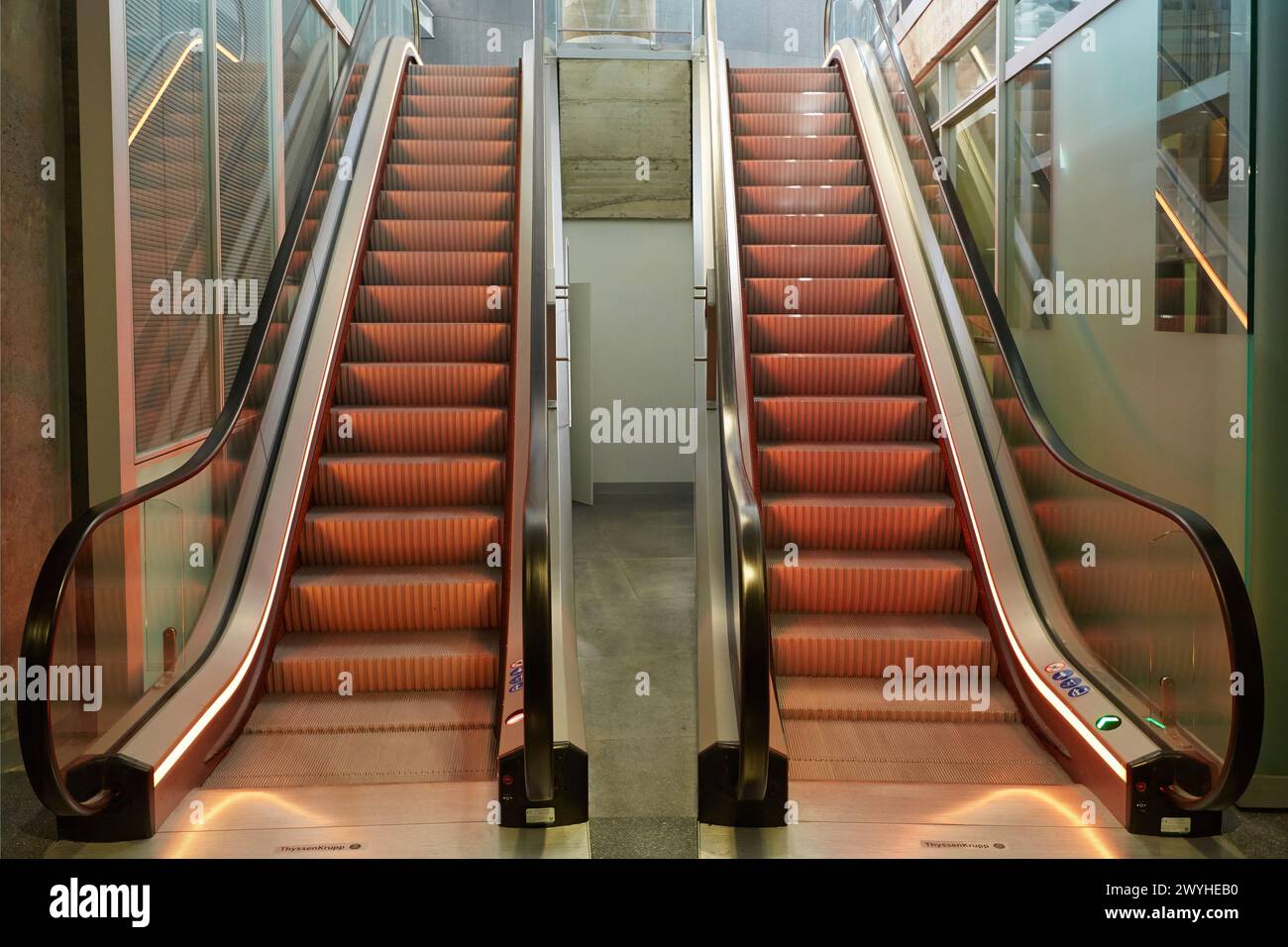 Escalators. Palacio Euskalduna. Euskalduna Conference Centre and ...