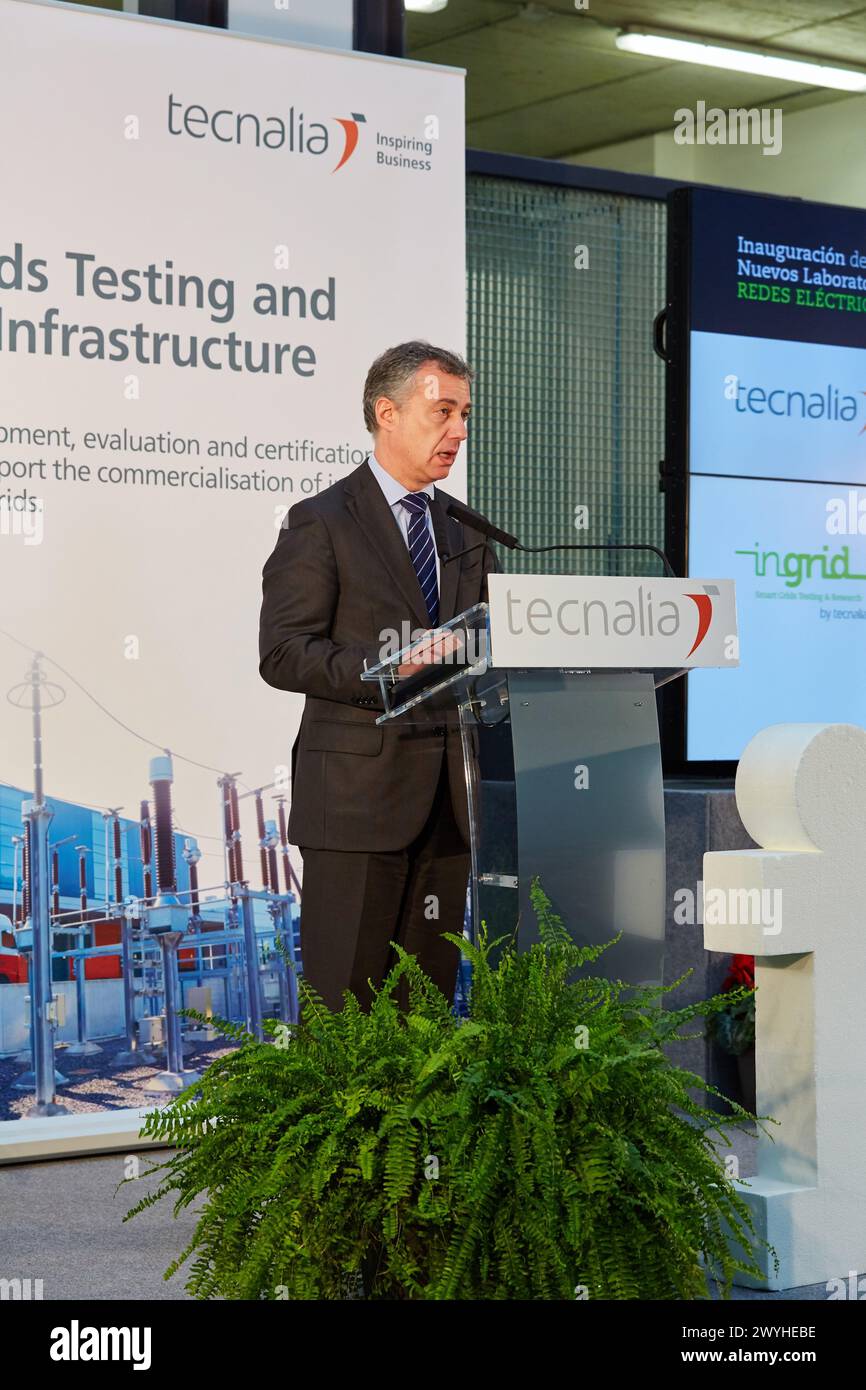 Iñigo Urkullu (Lehendakari). Inauguration event. Power Electric ...