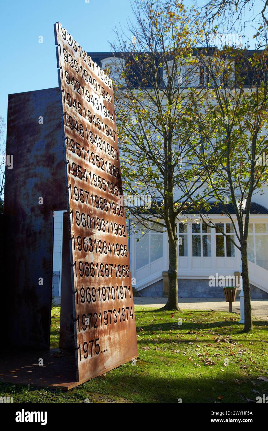 Sculpture ´Those years,´ Peace House Aiete, Aiete Park, Donostia, San ...