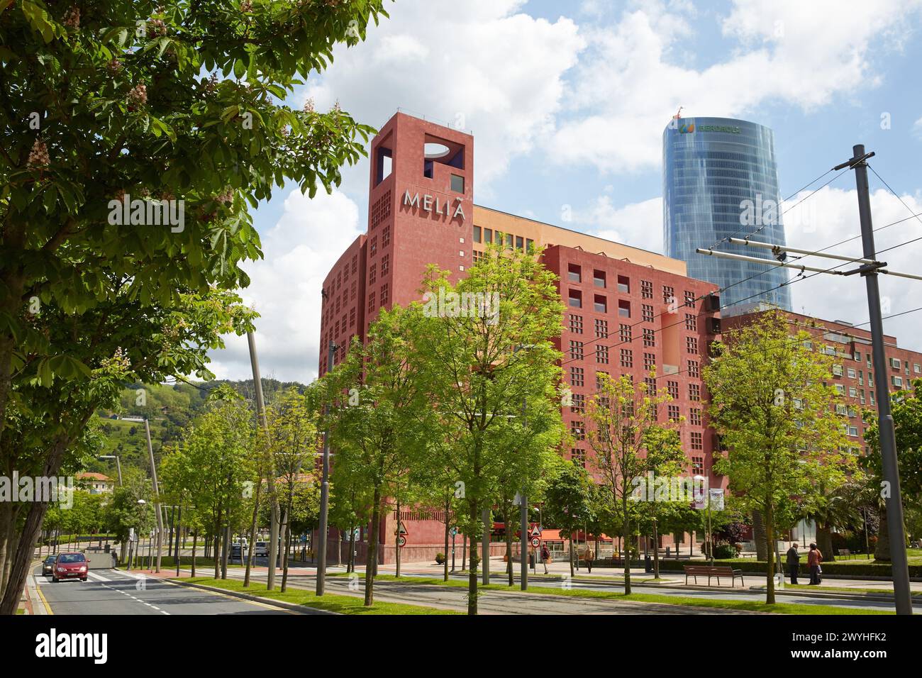 Hotel Melia, Abandoibarra Hiribidea and Iberdrola Tower in background ...